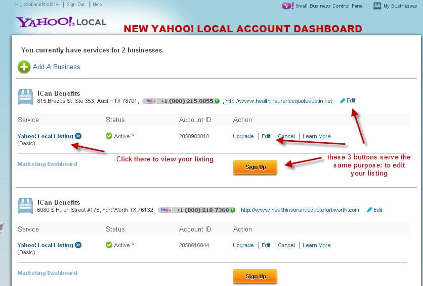 The Yahoo! User Interface has Changed - Local Splash
